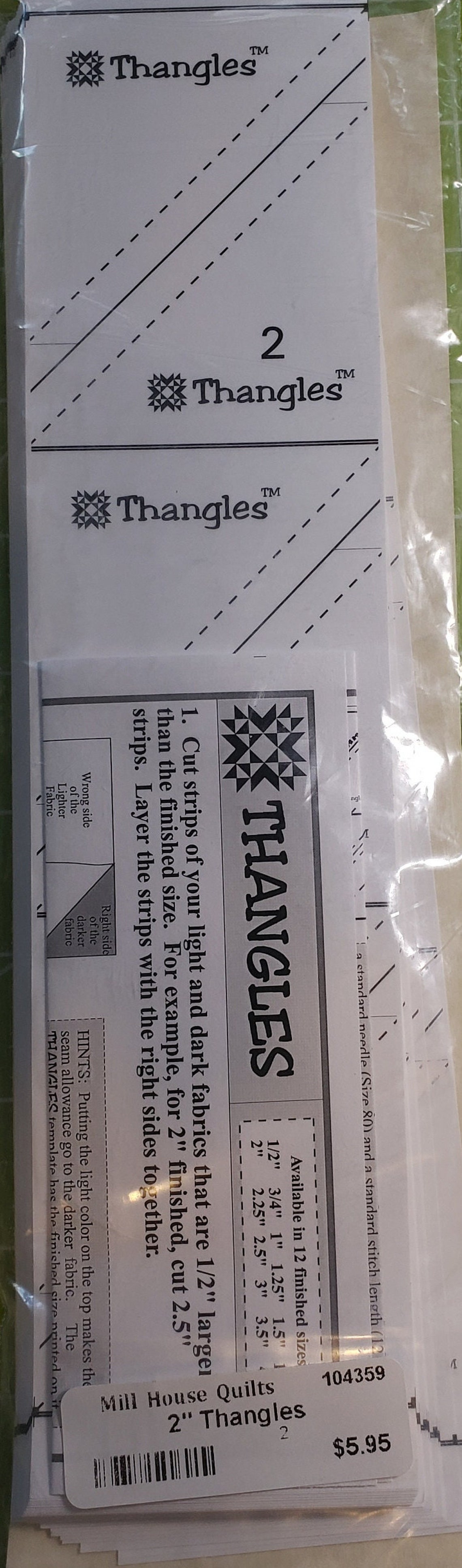 Thangles 2.0" Finished and Two Thangle Block of the Month Patterns - Etsy