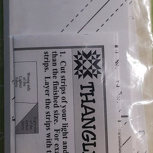 Thangles 2.0" Finished and Two Thangle Block of the Month Patterns - Etsy