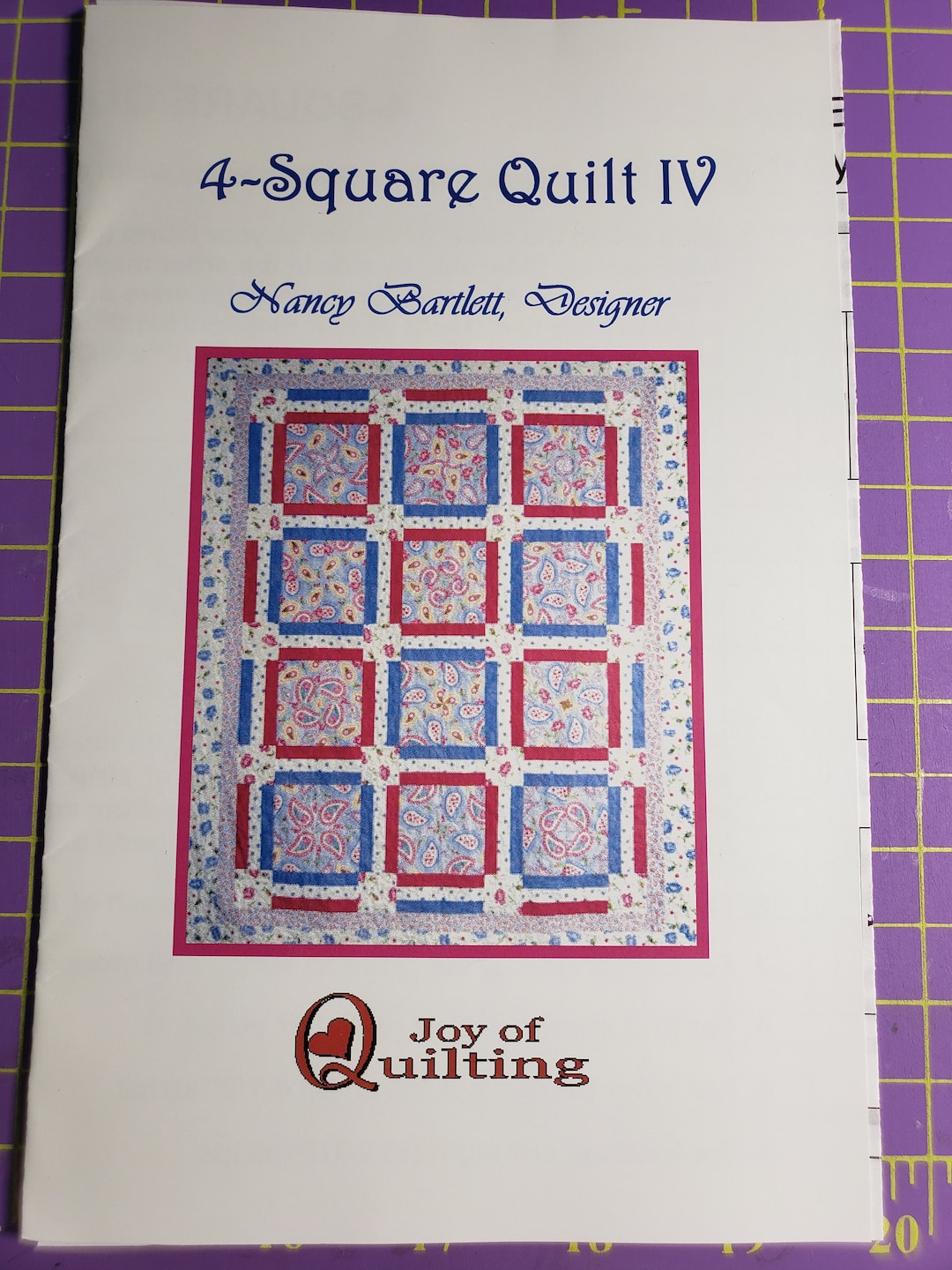 4-square Quilt IV Quilt Pattern - Etsy