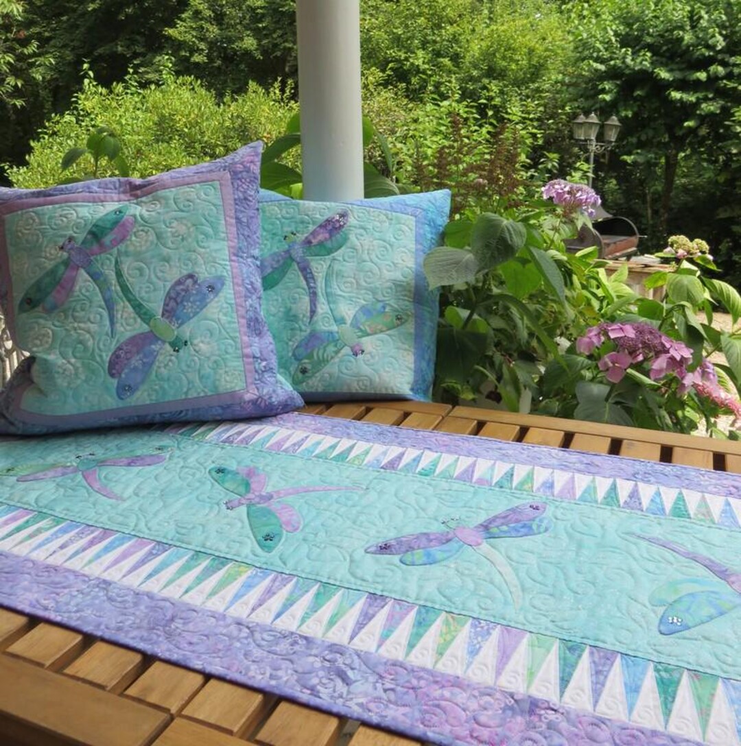 Dancing Dragonflies Quilt Kit by Jacqueline De Jonge of Becolourful - Etsy