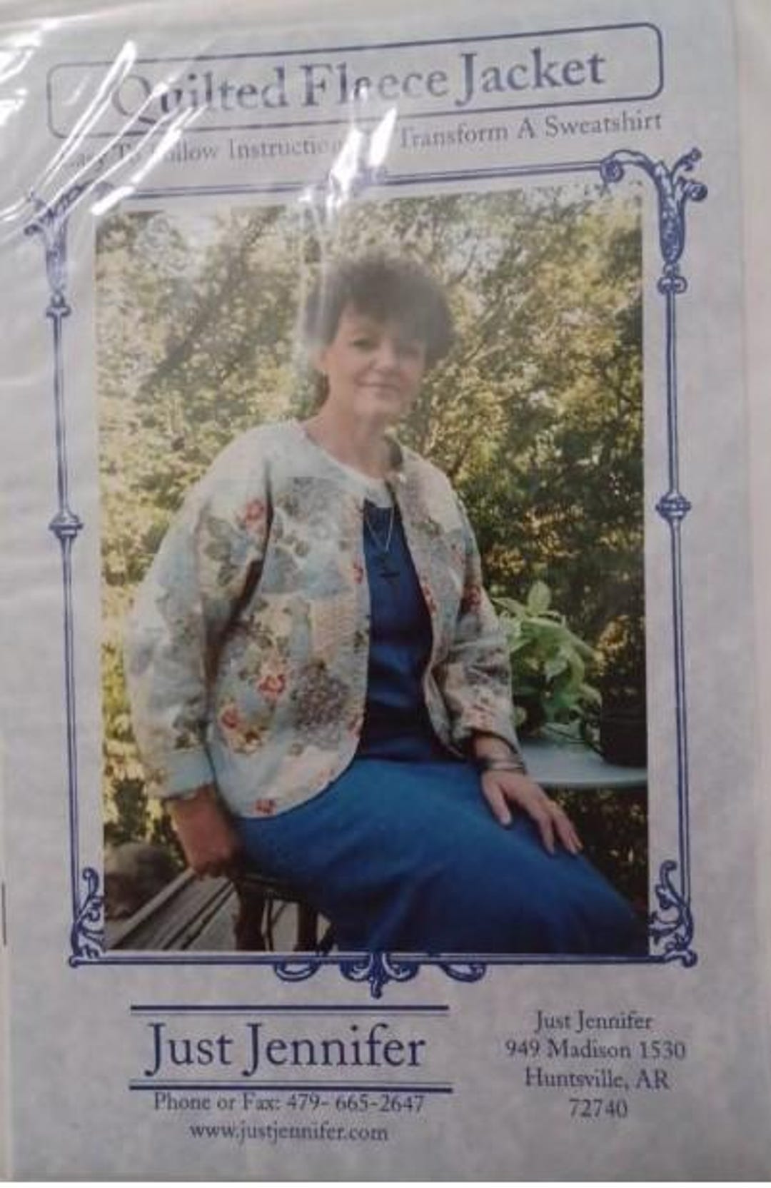 Quilted Fleece Jacket Pattern by Just Jennifer - Etsy