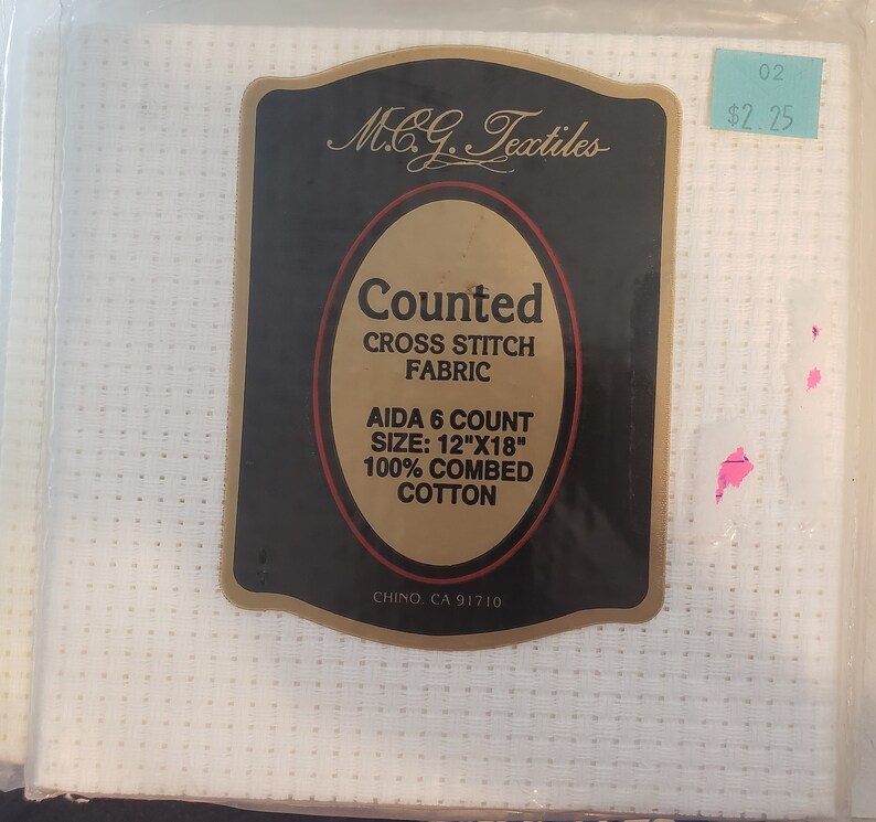 Counted Cross Stitch Aida Cloth Assorted Sizes VINTAGE FIND - Etsy