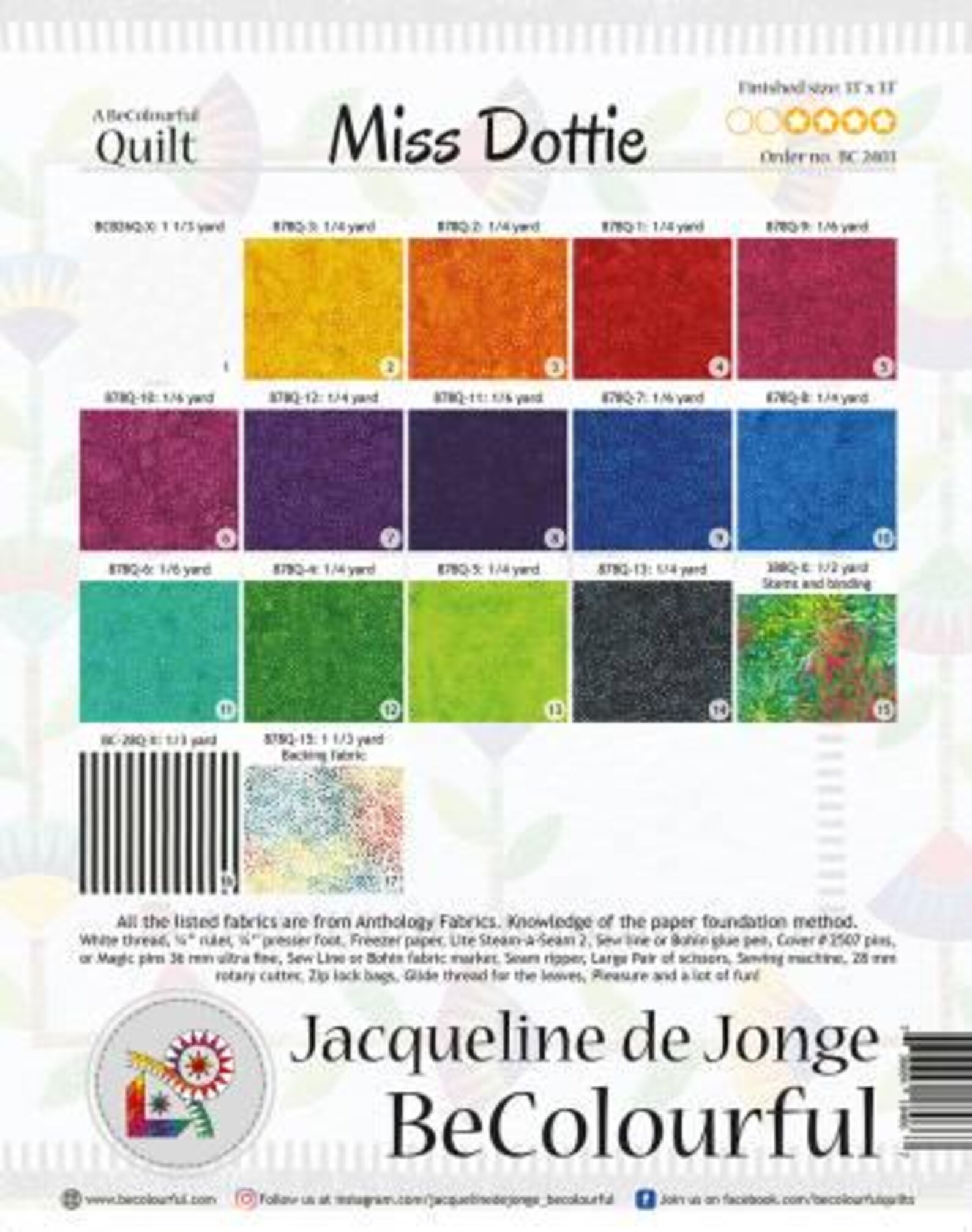 Miss Dottie Pattern by Jacqueline De Jonge of Becolourful - Etsy
