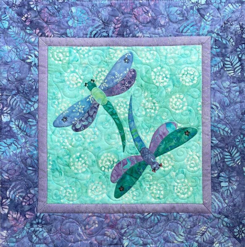 Dancing Dragonflies Quilt Kit by Jacqueline De Jonge of Becolourful - Etsy