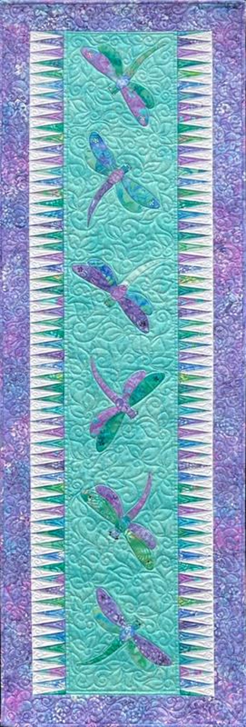 Dancing Dragonflies Quilt Kit by Jacqueline De Jonge of Becolourful - Etsy