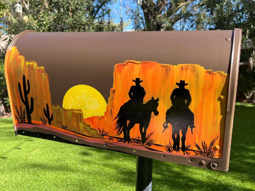 Large Bronze Post Mount Mailbox,braided Rope,easy Pull Knob,magnetic ...