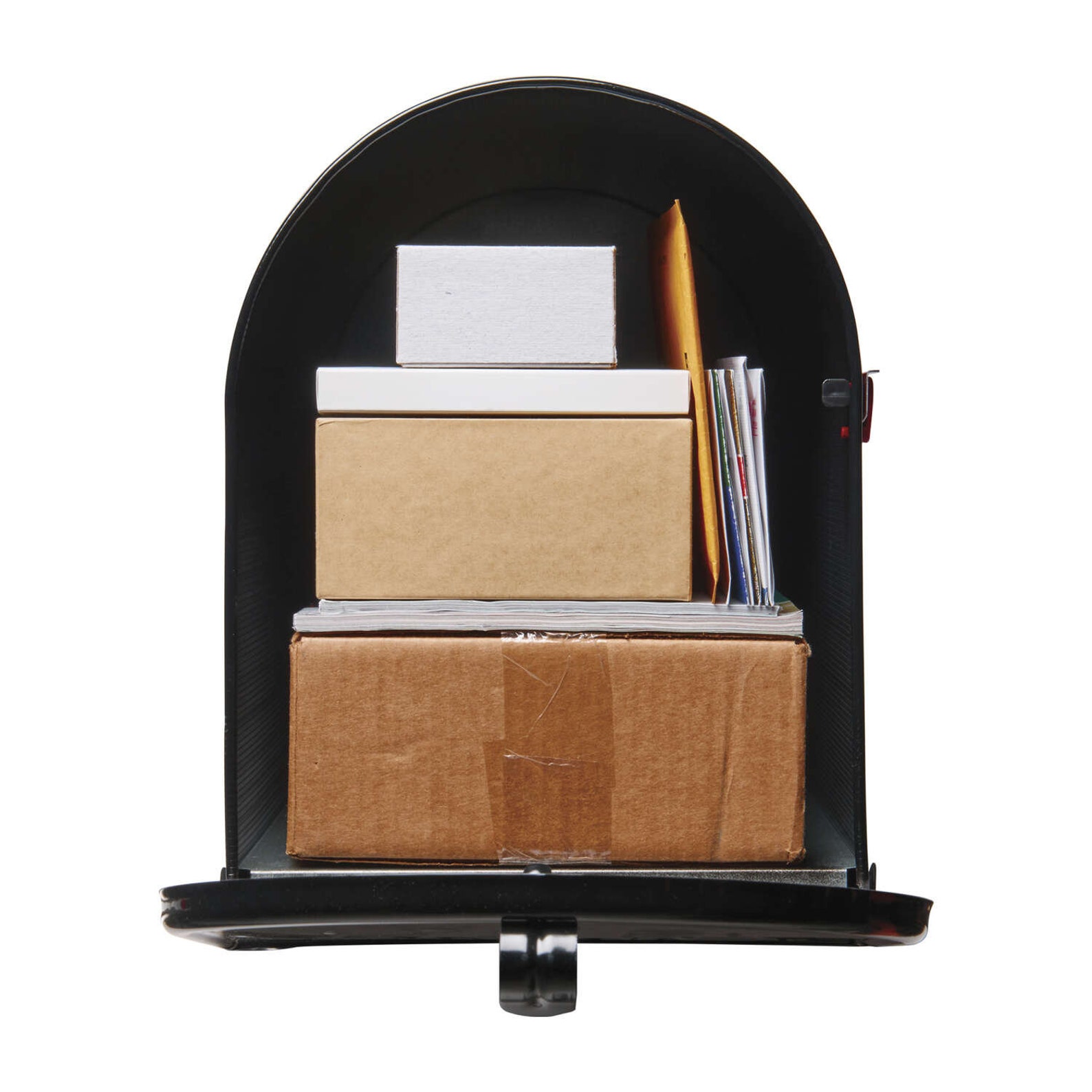 Jumbo Mailbox, Custom Hand Painted, Handmade, Black Steel Metal, Extra ...