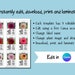 Editable Dahlia Plant Id Label Canva Template (digital Download ...