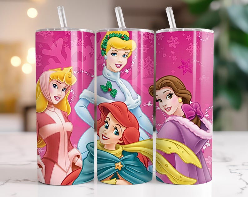 215+ Princess Tumbler Wrap Designs Bundle, 20 Oz Princess Sublimation ...