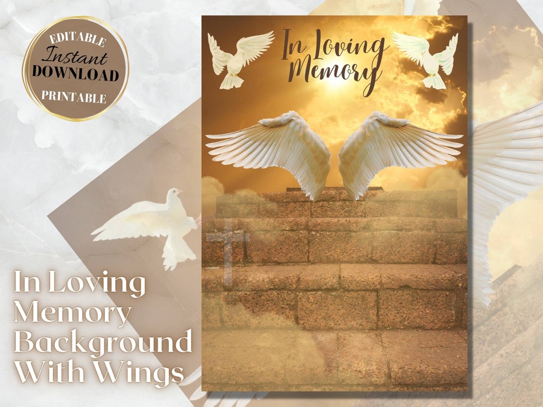 PNG Memorial Wing Background for Memorial, Funeral or Remembrance, in ...