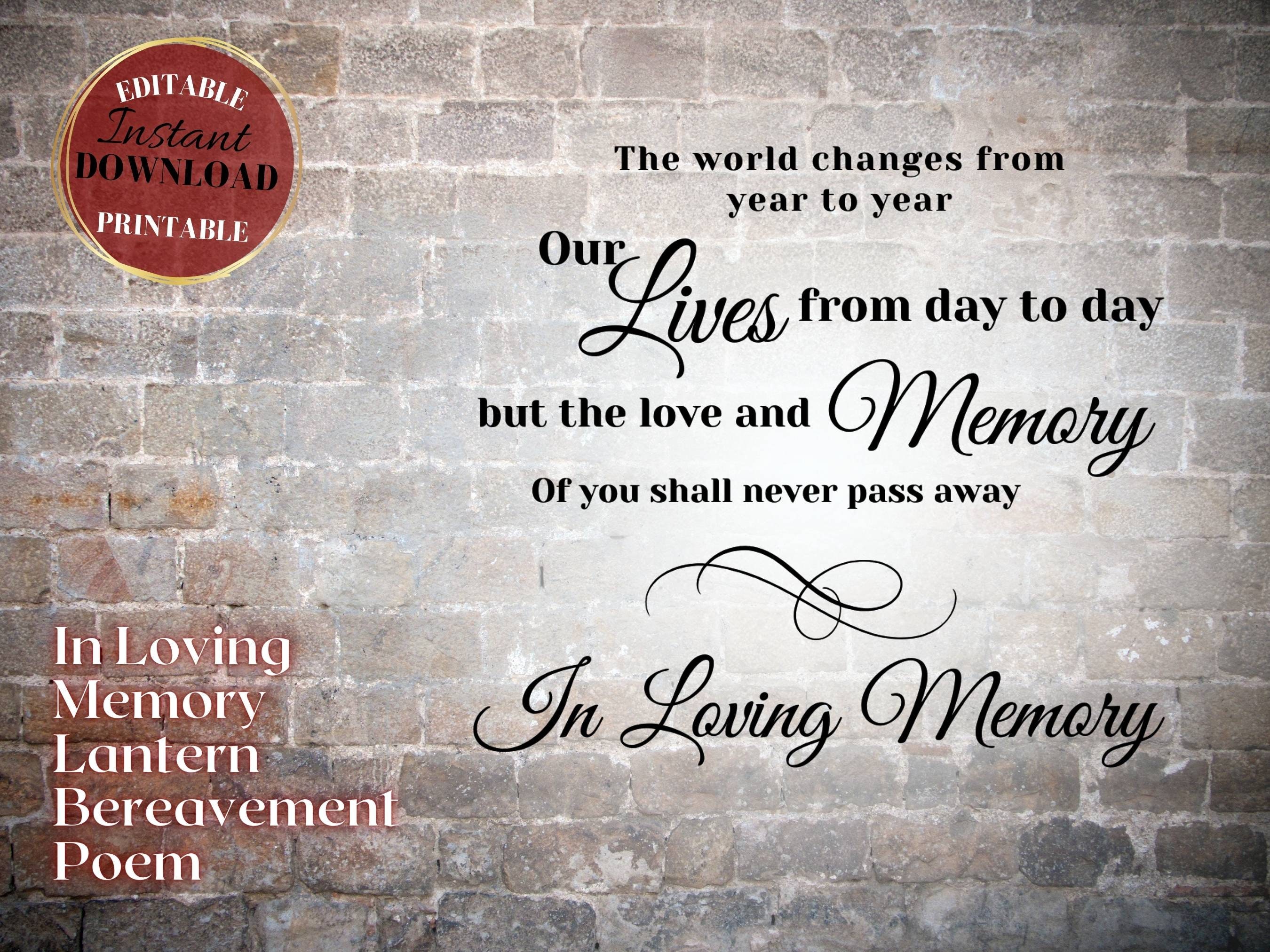 Memory Sympathy Sign SVG, Those We LOVE Don't Go Away Memory Sympathy ...
