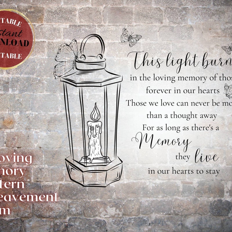 Memorial Poem Svg - Etsy