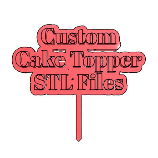 Stl Files Cake Topper - Etsy