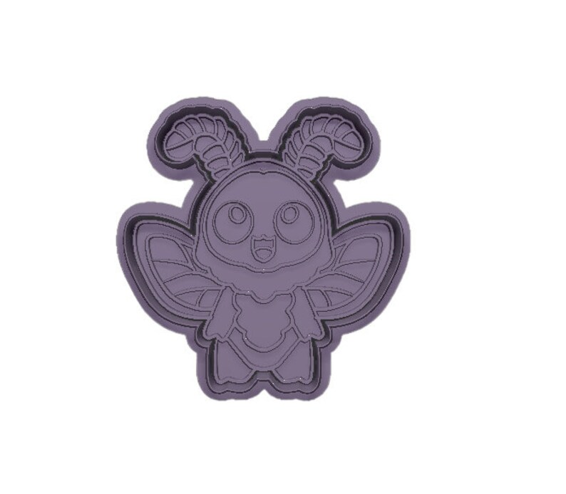 Kawaii Mothman Cryptid Cookie Cutter With Stamp STL FILE 2-pc File ...