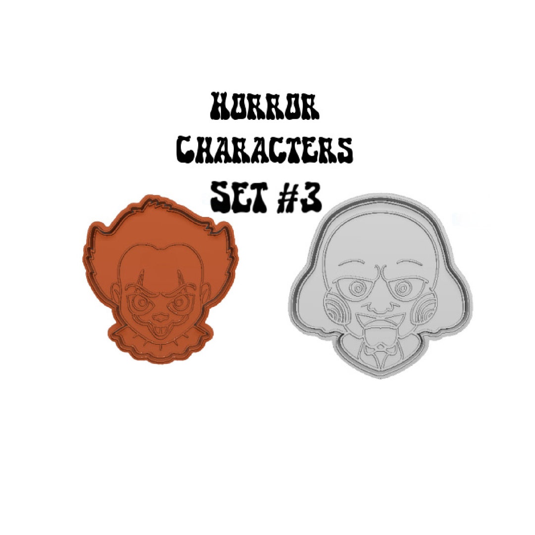 Horror Characters Set #3 Cookie Cutter STL File to Download and Print 2 ...