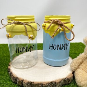 Honey Pot Plastic Mason Jar Set Centerpiece, Hunny Pot Decor, Hunny Pot ...