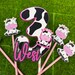 Custom Cow Cake Topper - First Birthday Cow Cake Topper - Holy Cow I’m ...