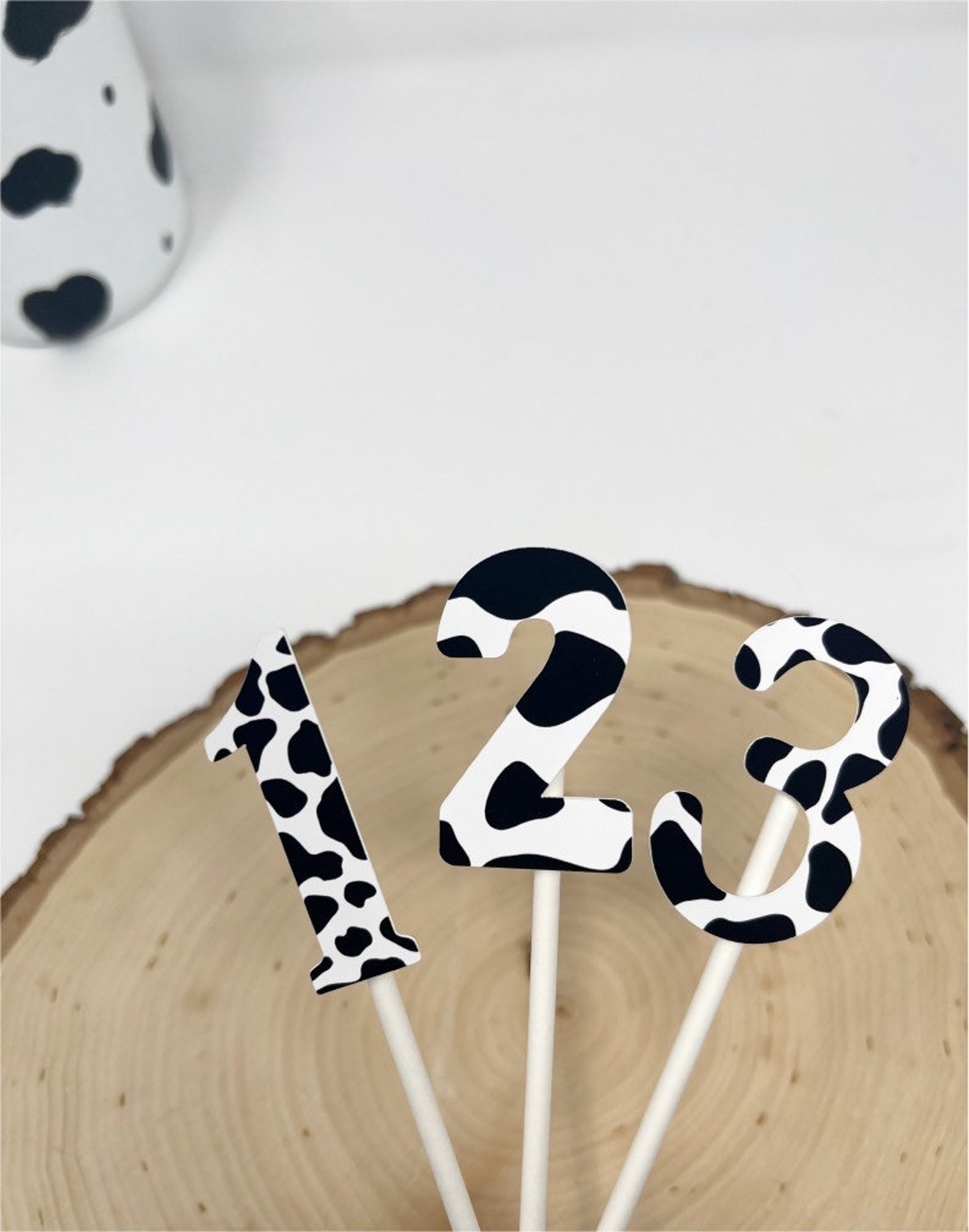 Custom Cow Cupcake Toppers First Birthday Cow Cake Topper - Etsy