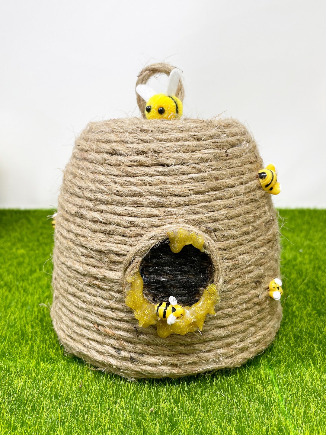 Bee Hive Centerpiece Bee Skep Honey Bee Hive Decor - Etsy