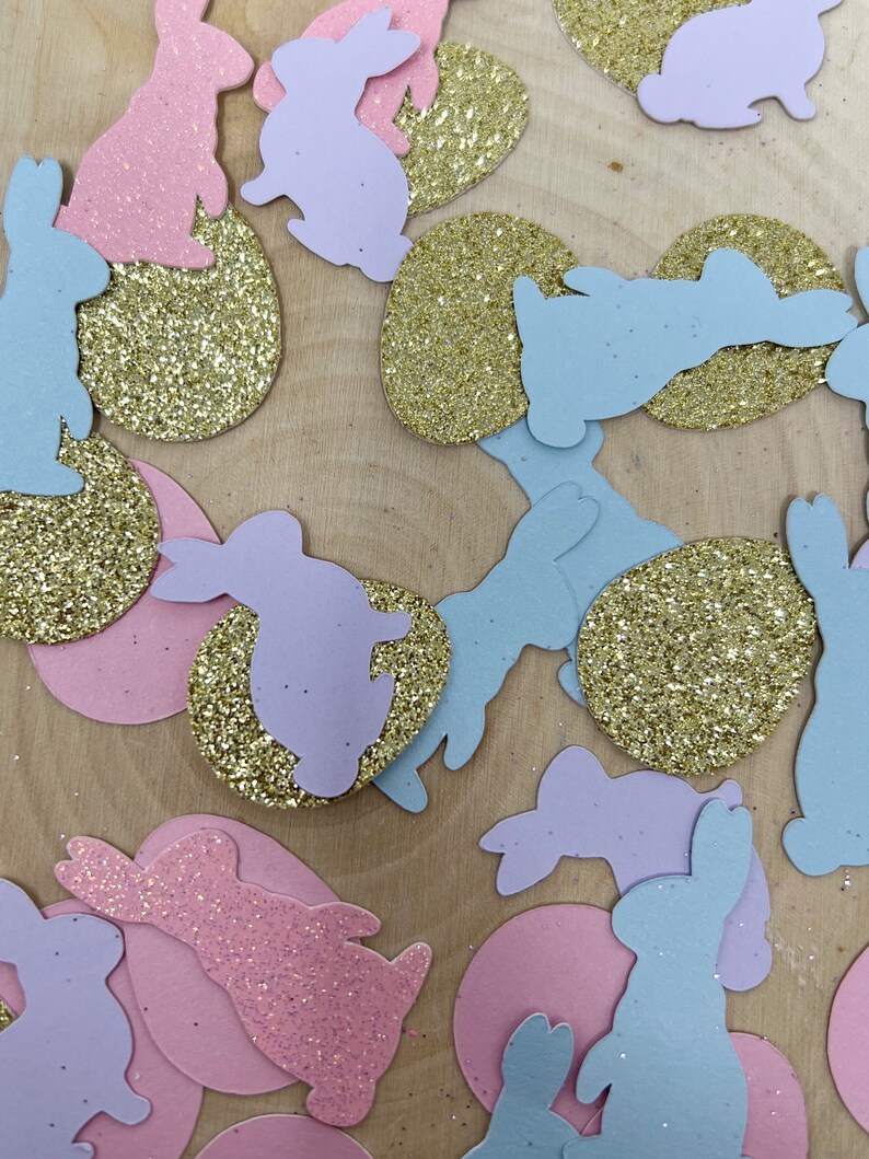 Bunny Confetti , Bunny Table Scatter , Custom Pastel Easter Confetti ...