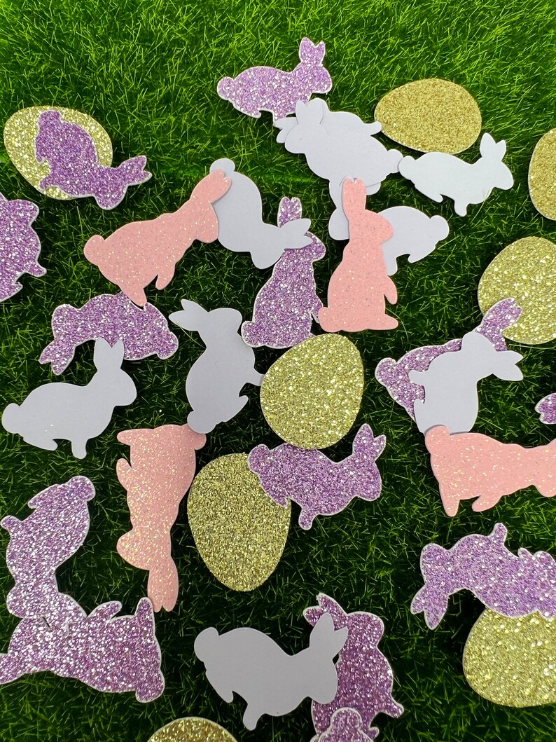 Bunny Confetti , Bunny Table Scatter , Custom Pastel Easter Confetti ...