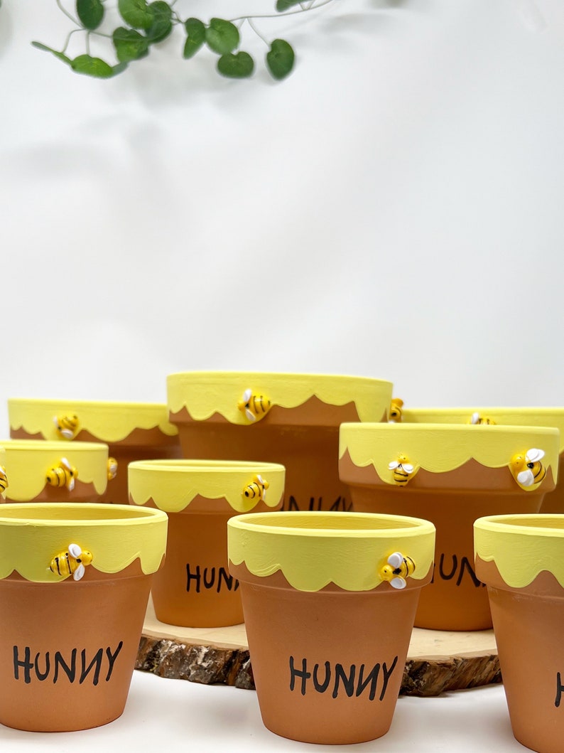 Winnie the Pooh Terra Cotta Hunny Pots Centerpieces Party Favors for ...