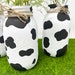 Hand Painted Cow Print Mason Jar Cow Mason Jar Centerpieces - Etsy
