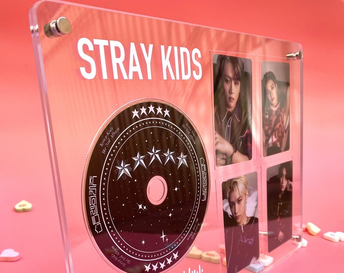 Custom KPOP CD Acrylic Display Stand With 4 Photocard Slots - Etsy