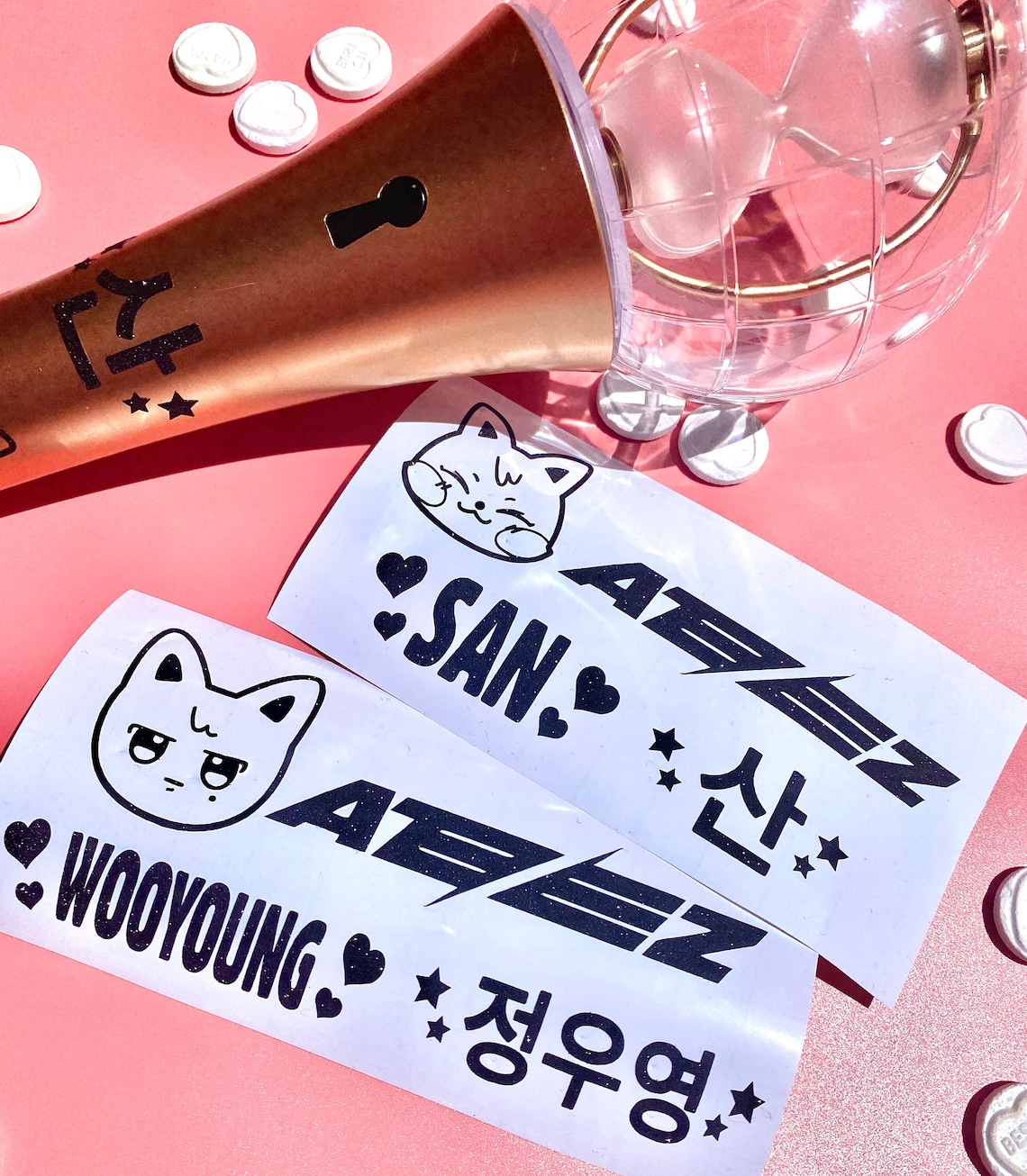 PERMANENT ATEEZ Light Stick Member Decal Set - Etsy Australia