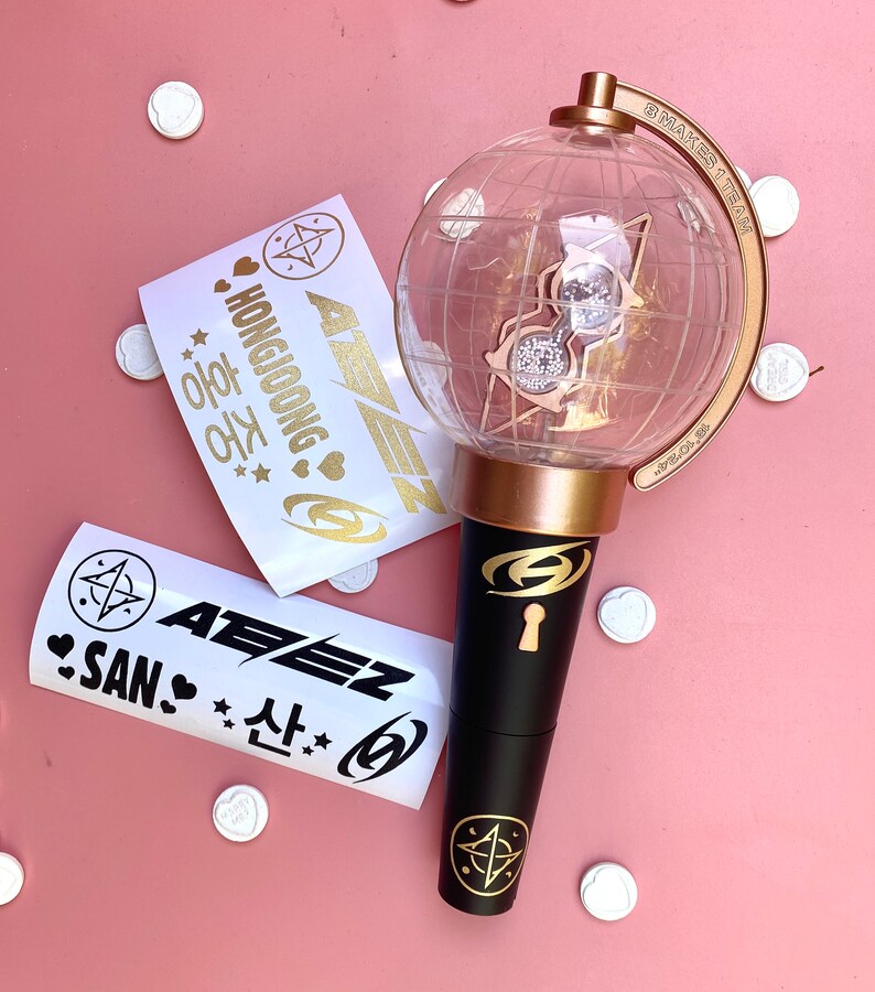 ATEEZ Light Stick Member Decal Set - PERMANENT Application - Etsy