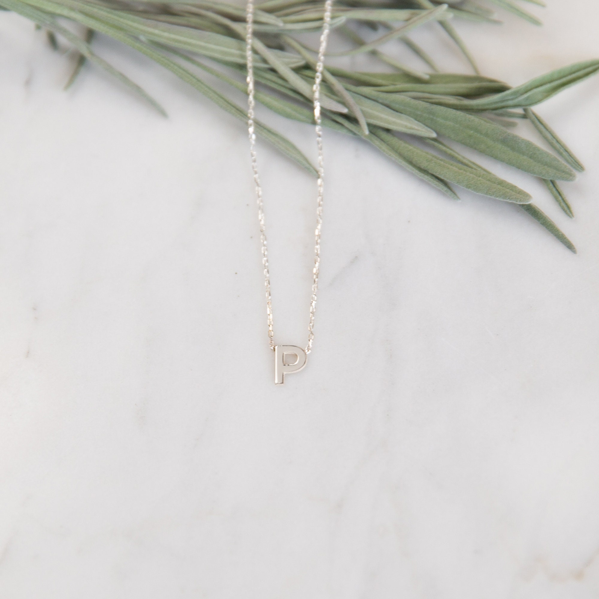 Personalized Gold Initial Necklace-dainty Letter - Etsy