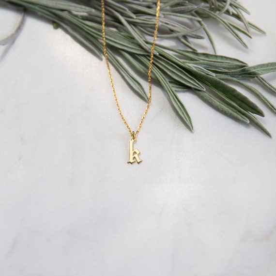 Etsy old english letter necklace store