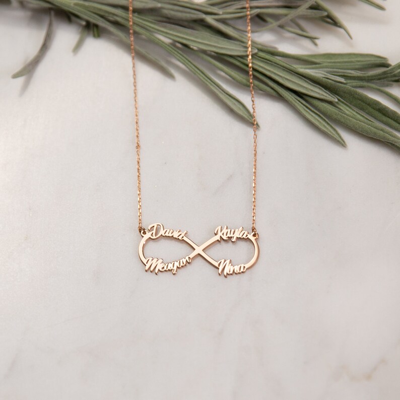 Infinity Name Necklace Personalized Infinity Necklace - Etsy