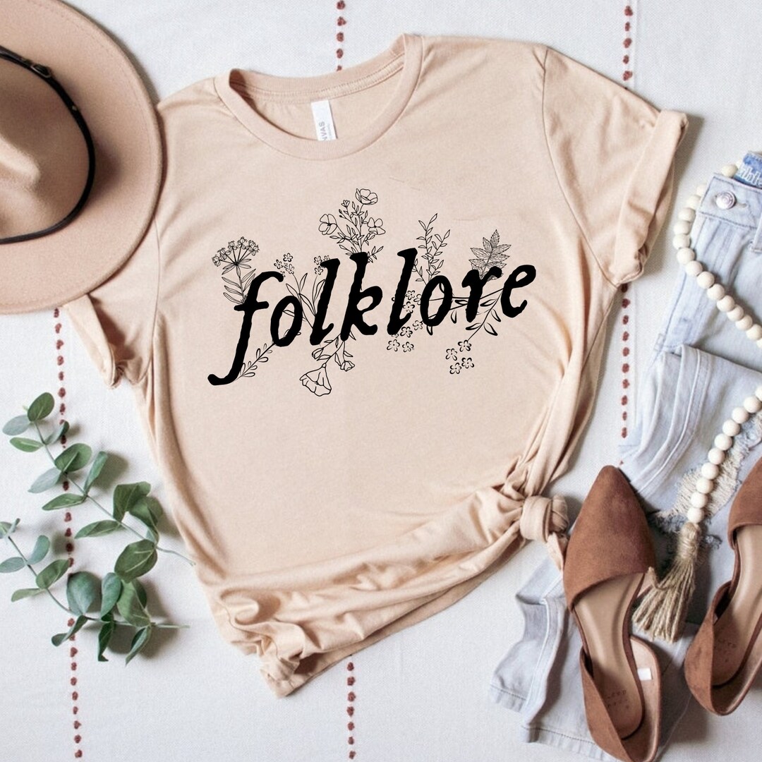Minimalist Wildflower Folklore Graphic T-shirt, Nature Lover Shirt ...