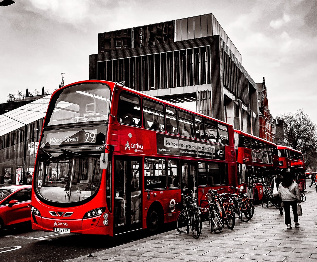 Red London Bus, City of London, Bus Photography - Etsy
