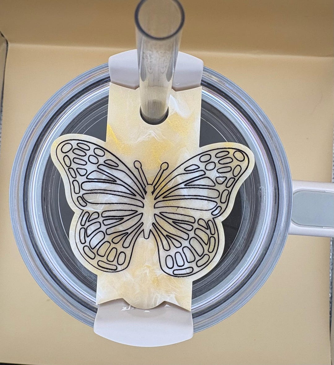 Butterfly Tumbler Topper | Butterfly Stanley Topper | Stanley/tumbler ...