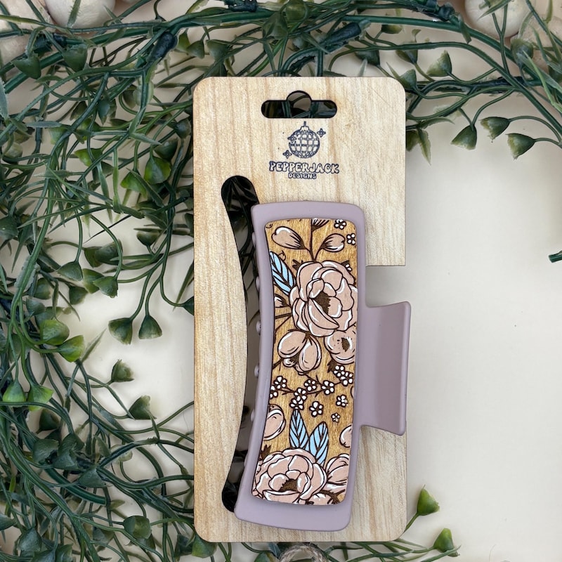 Wooden Hair Clip - Etsy