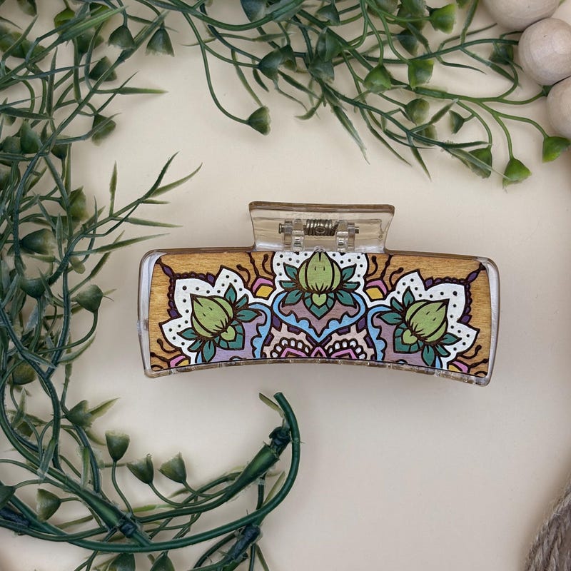 Lotus Claw Clip - Etsy