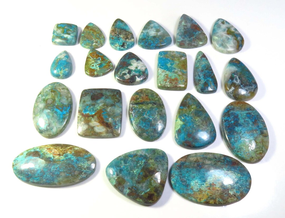 Natural Blue Azurite Cabochon, 1073cts, Blue Azurite Smooth Gemstone ...