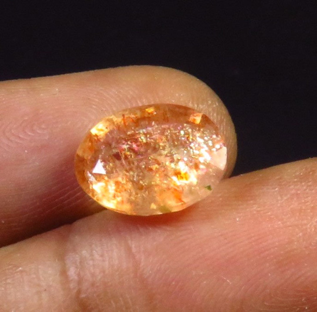 Sunstone Lattice Sparkle Cut Gemstone 11x8 Mm Natural - Etsy