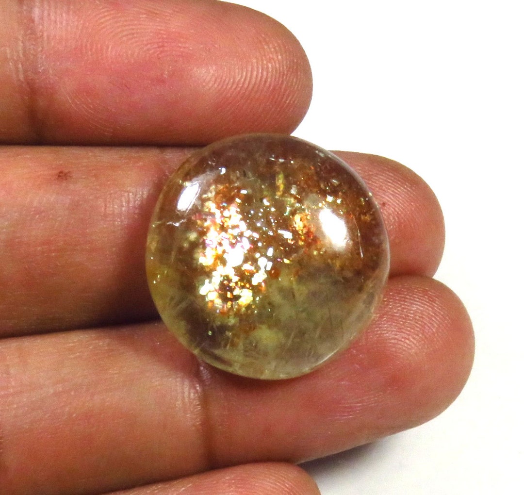 Confetti Rainbow Sunstone Gemstone 20x20mm Natural Green - Etsy