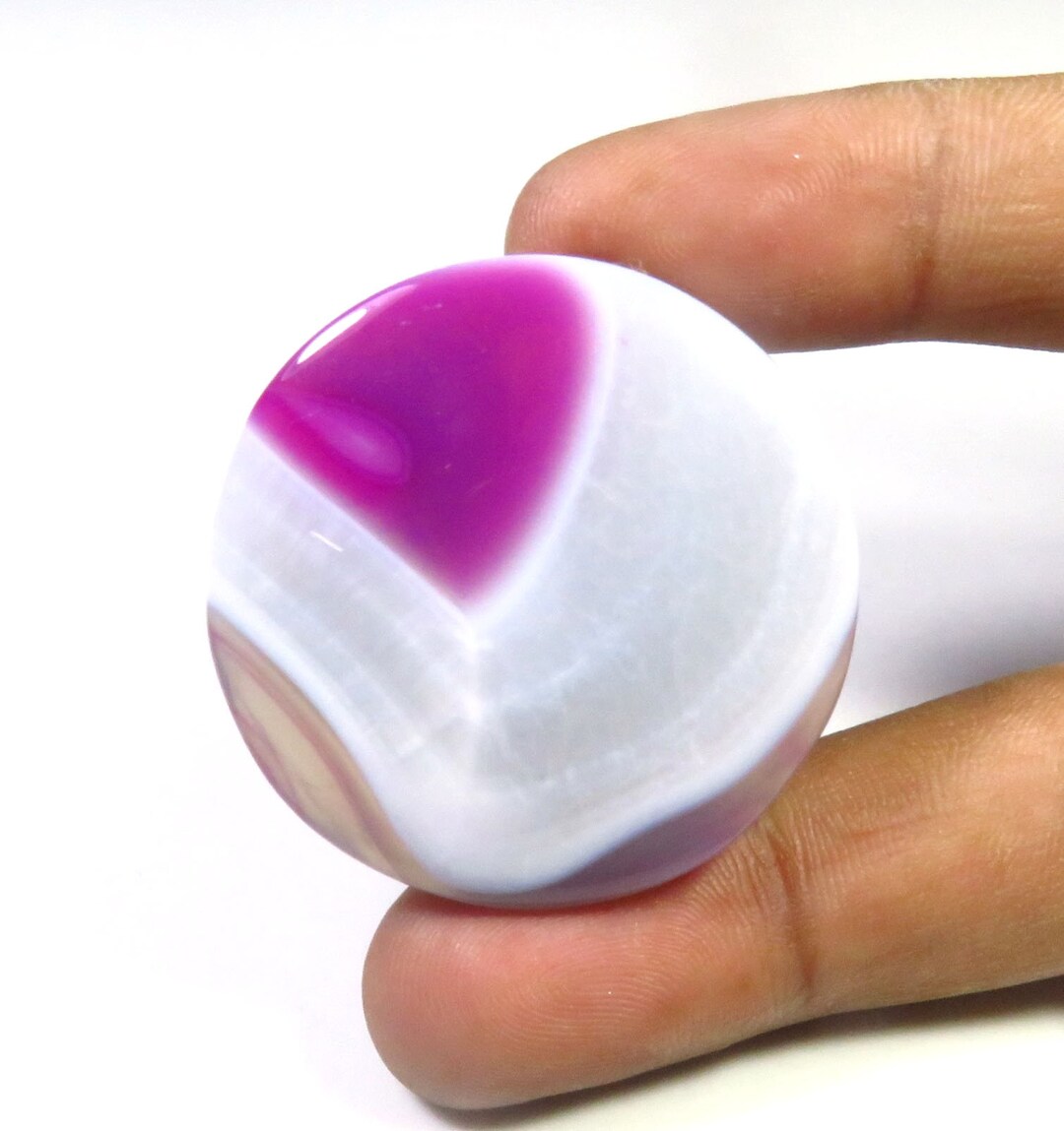 Window Onyx Agate Round Smooth Geode Gemstone, 38x38 Mm, Natural Onyx ...