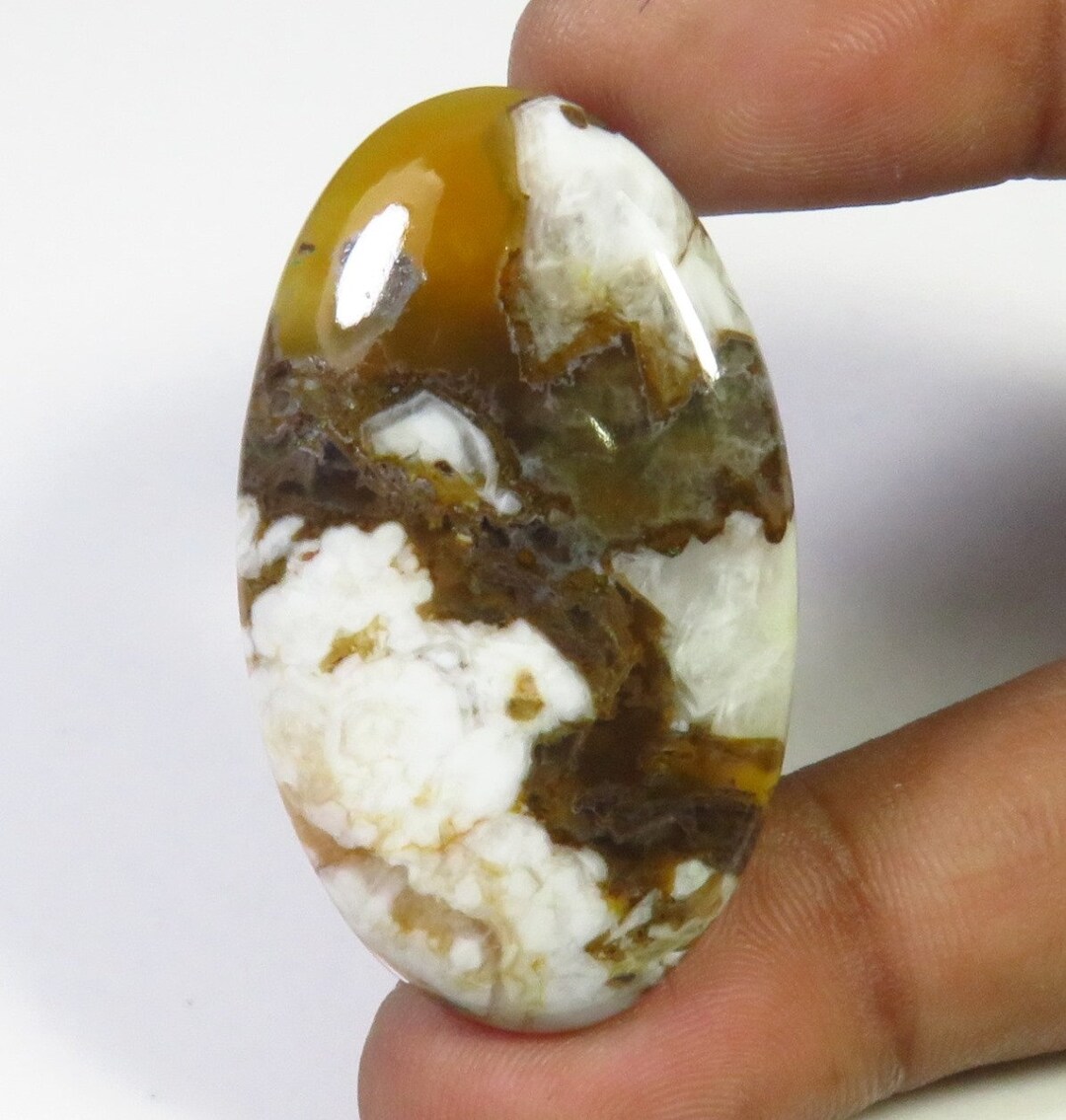 Natural Wild Horse Jasper Loose, 43x25mm, Oval Shape, Brown Wild Horse ...