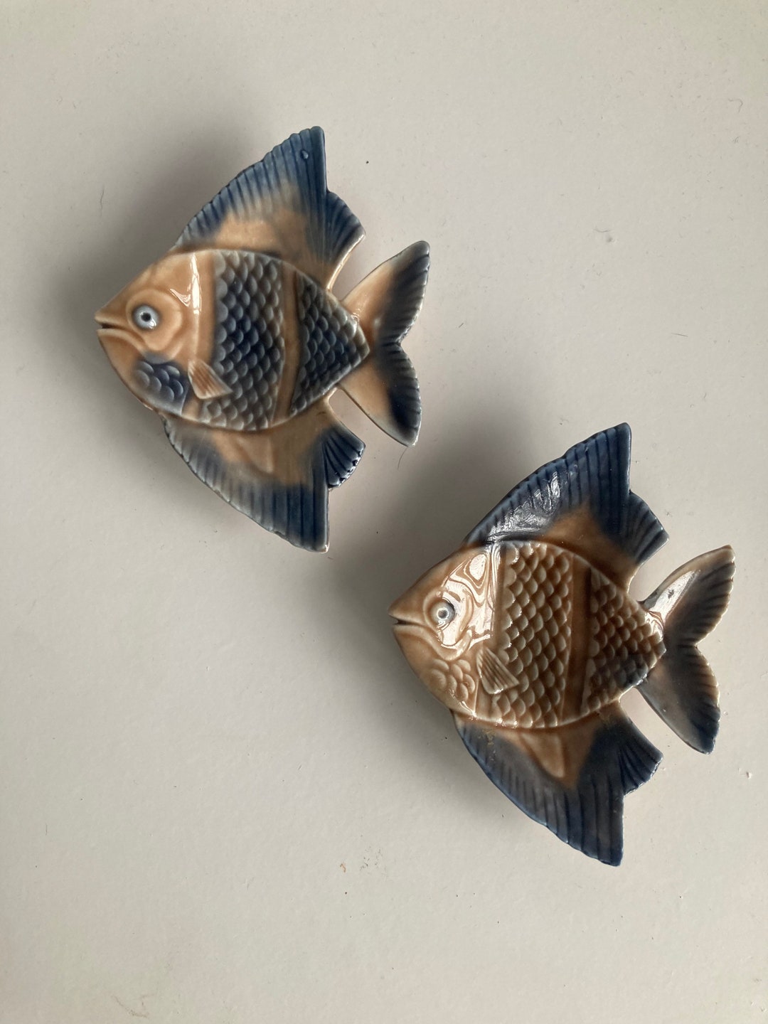 Pair of Wade Porcelain Fish Pin Salt and Pepper Dishes - Etsy