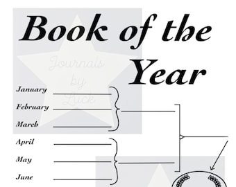 Book of the Year Template - Etsy