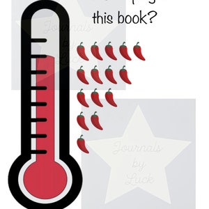 Spicy Rating Scale for Book Journals - Etsy