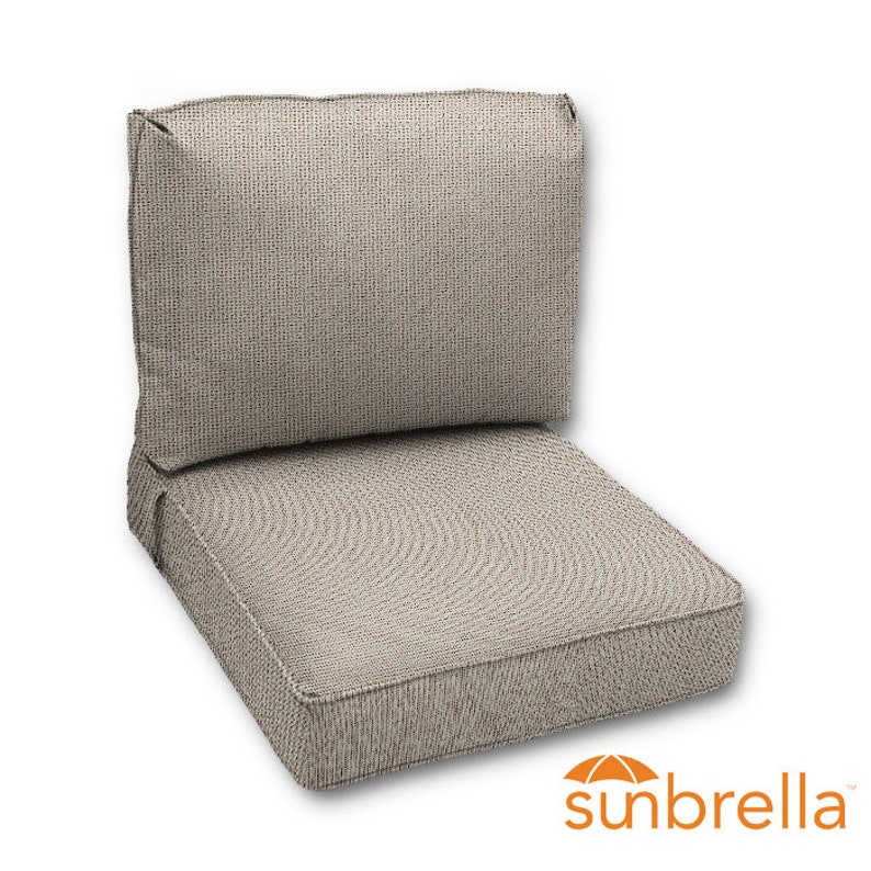 Patio Chair Cushions Sunbrella® Bliss Sand Deep Seating - Etsy