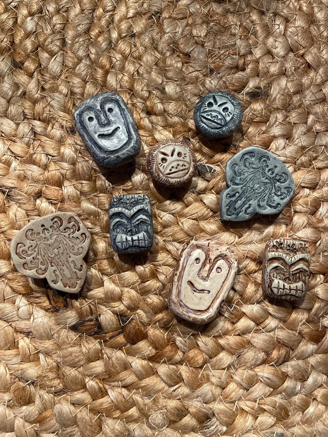 Handmade Resin Tiki Croc Charms - Etsy