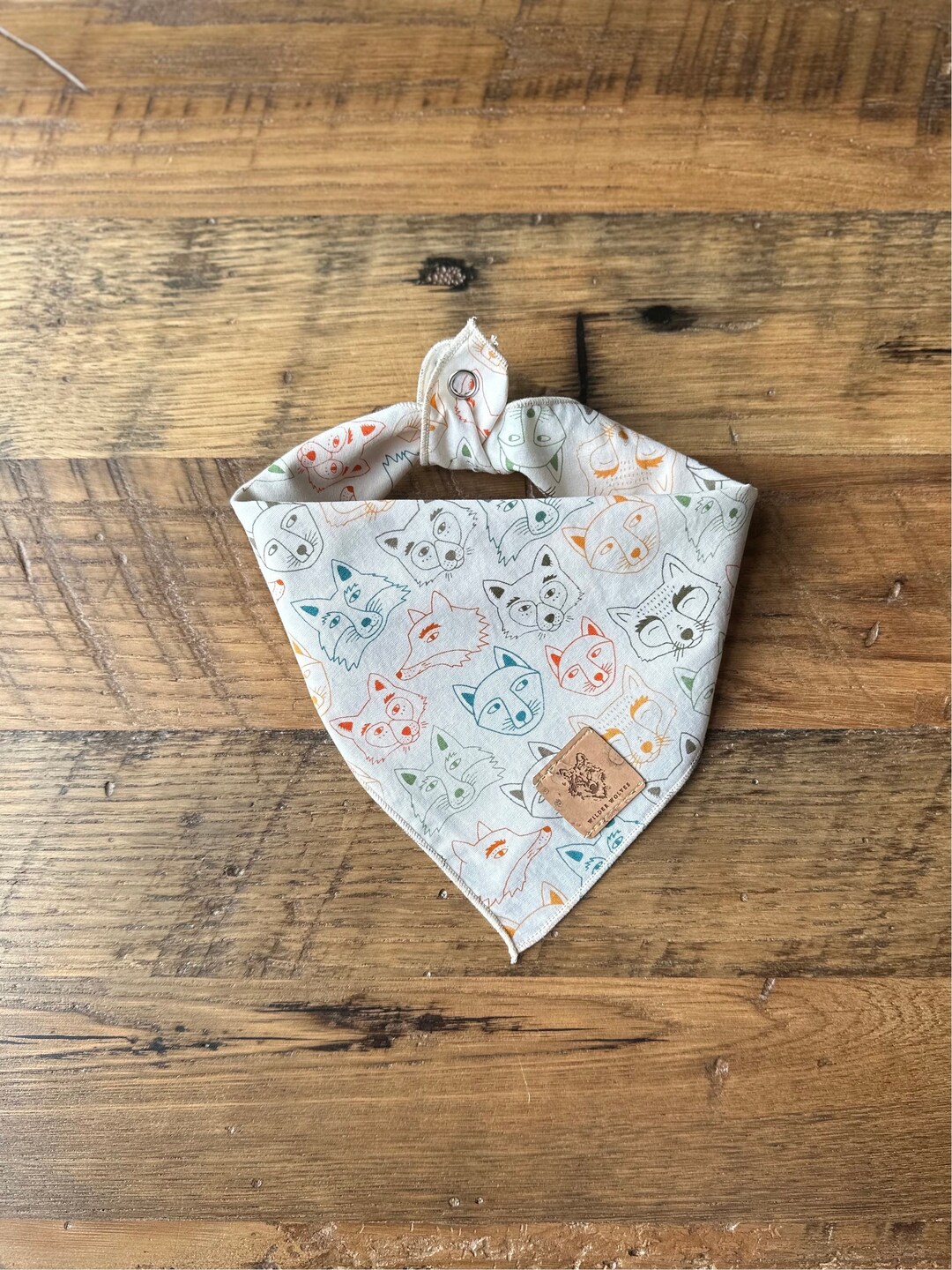 Fox Dog Bandana • Woodland Creatures Dog Bandana • Traditional Square ...