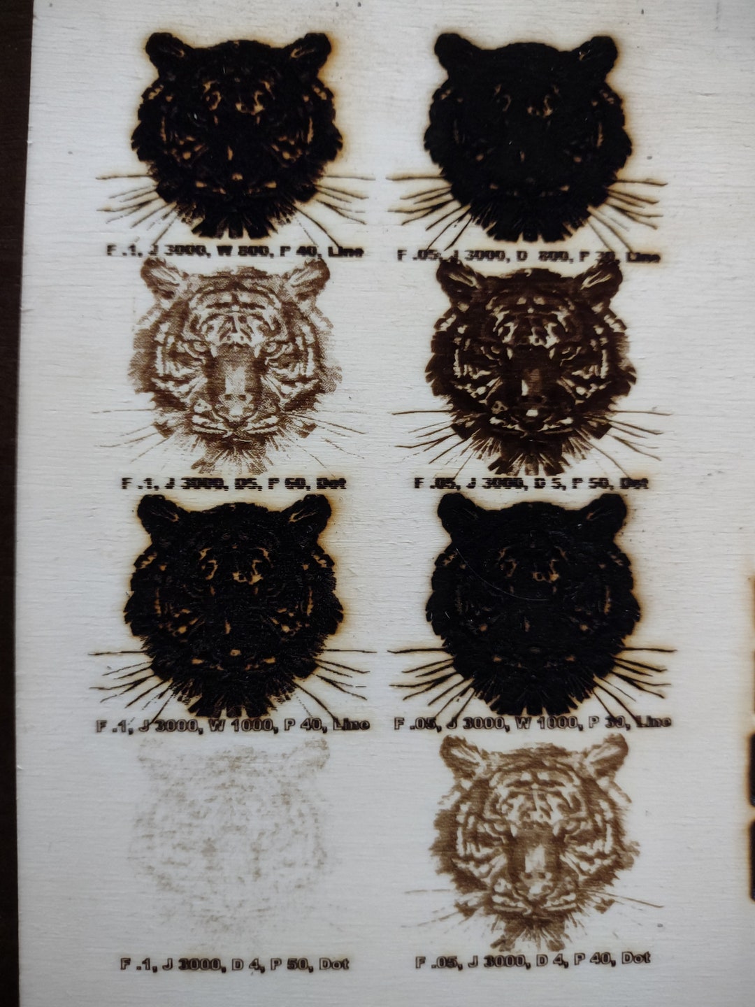 Grayscale Test, Black and White Material Test, Snapmaker 2.0, 10w Laser ...